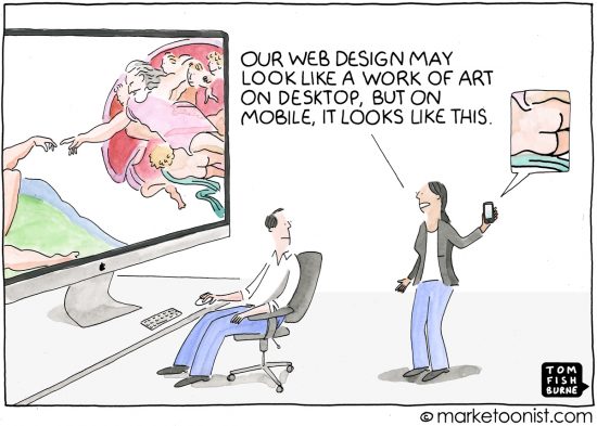 designing for mobile - Marketoonist | Tom Fishburne
