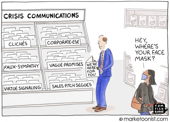 communicating in a crisis - Marketoonist | Tom Fishburne