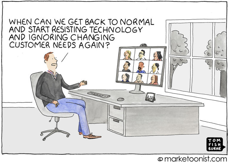 back to normal - Marketoonist | Tom Fishburne