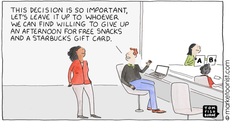 Focus Groups and the Oracles of Eden Prairie cartoon - Marketoonist ...