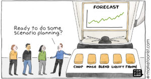 Scenario Planning cartoon - Marketoonist | Tom Fishburne