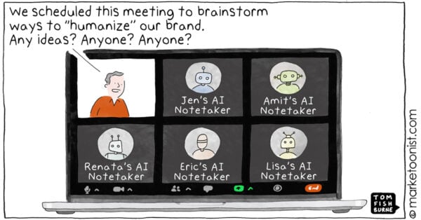 Humanize the Brand cartoon - Marketoonist | Tom Fishburne