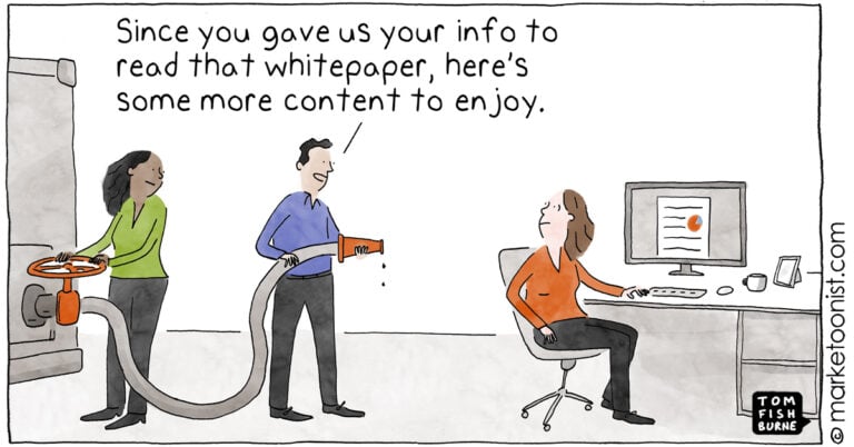 Content, Content, Content cartoon - Marketoonist | Tom Fishburne